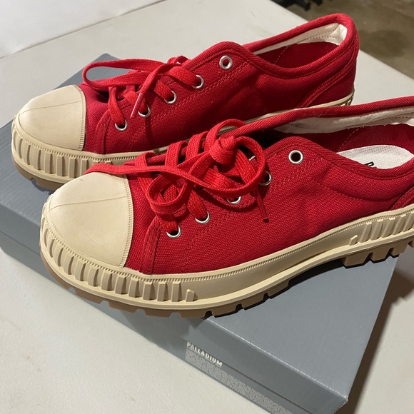 Palladium | Shoes | Red And Tan Brand New Palladium Pallashock Ogs ...